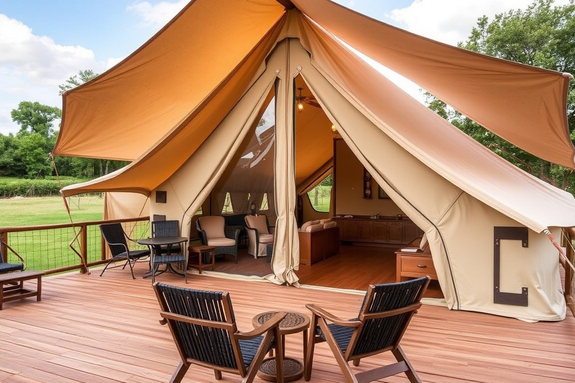 Luxury Glamping Tents for Sale | Canvas Wall Tents & Easy Shipping ...